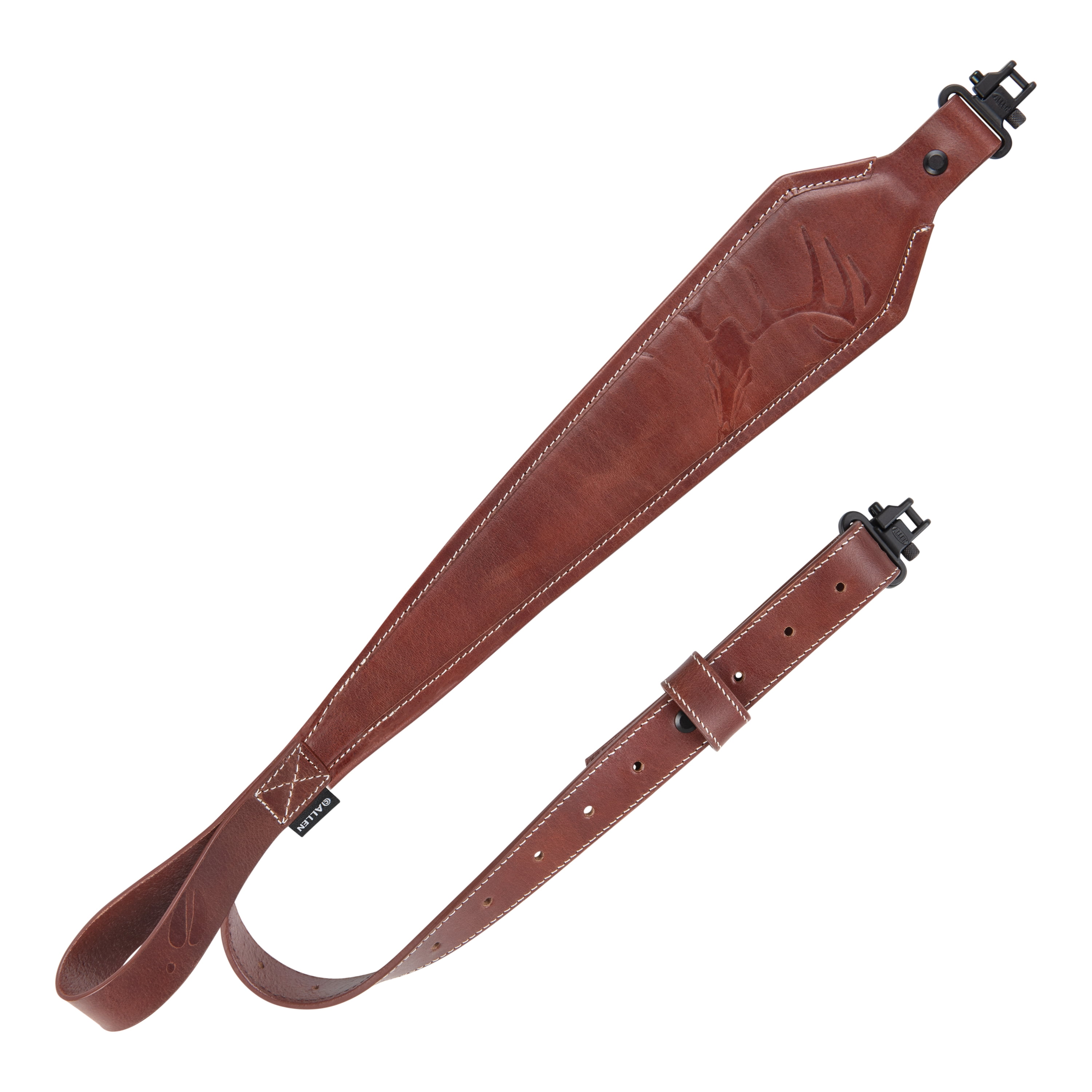 Allen Company Heritage Deer Leather Rifle Sling with Gun Swivel ...