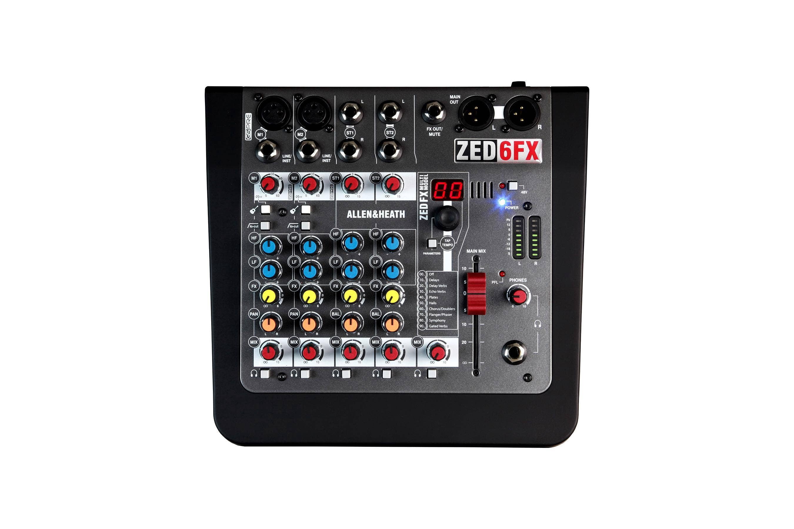 Allen & Heath ZED-6 Mixer ZED6 - Walmart.com
