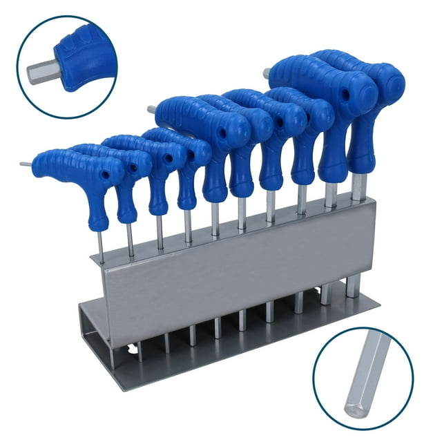 Allen / Hex Key T-Bar / T-Handle Driver Allan Alan Set TE224 - Walmart.com