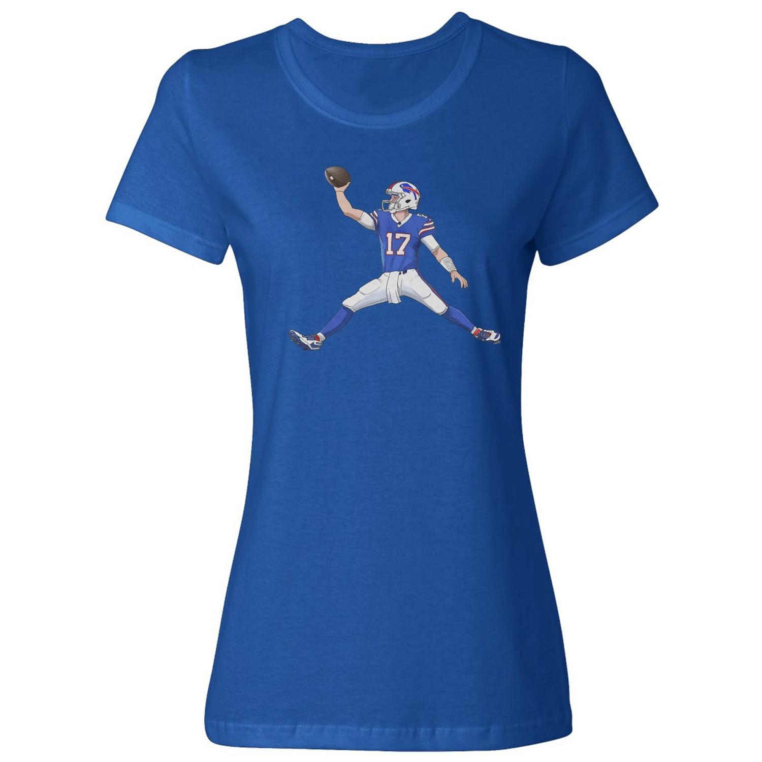 Allen Inspired Air Split Logo Design - Buffalo Fans Ladies' Crewneck T ...