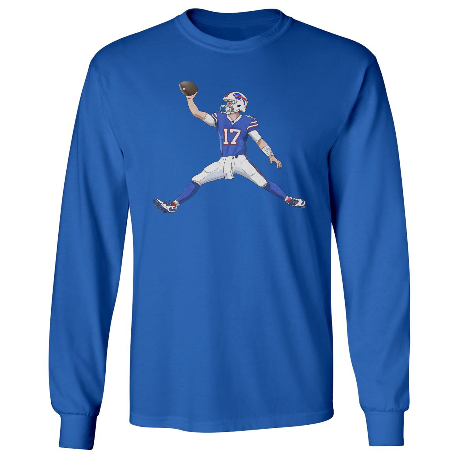 Allen Inspired Air Split Logo Design - Buffalo Fans Long Sleeve T-Shirt ...