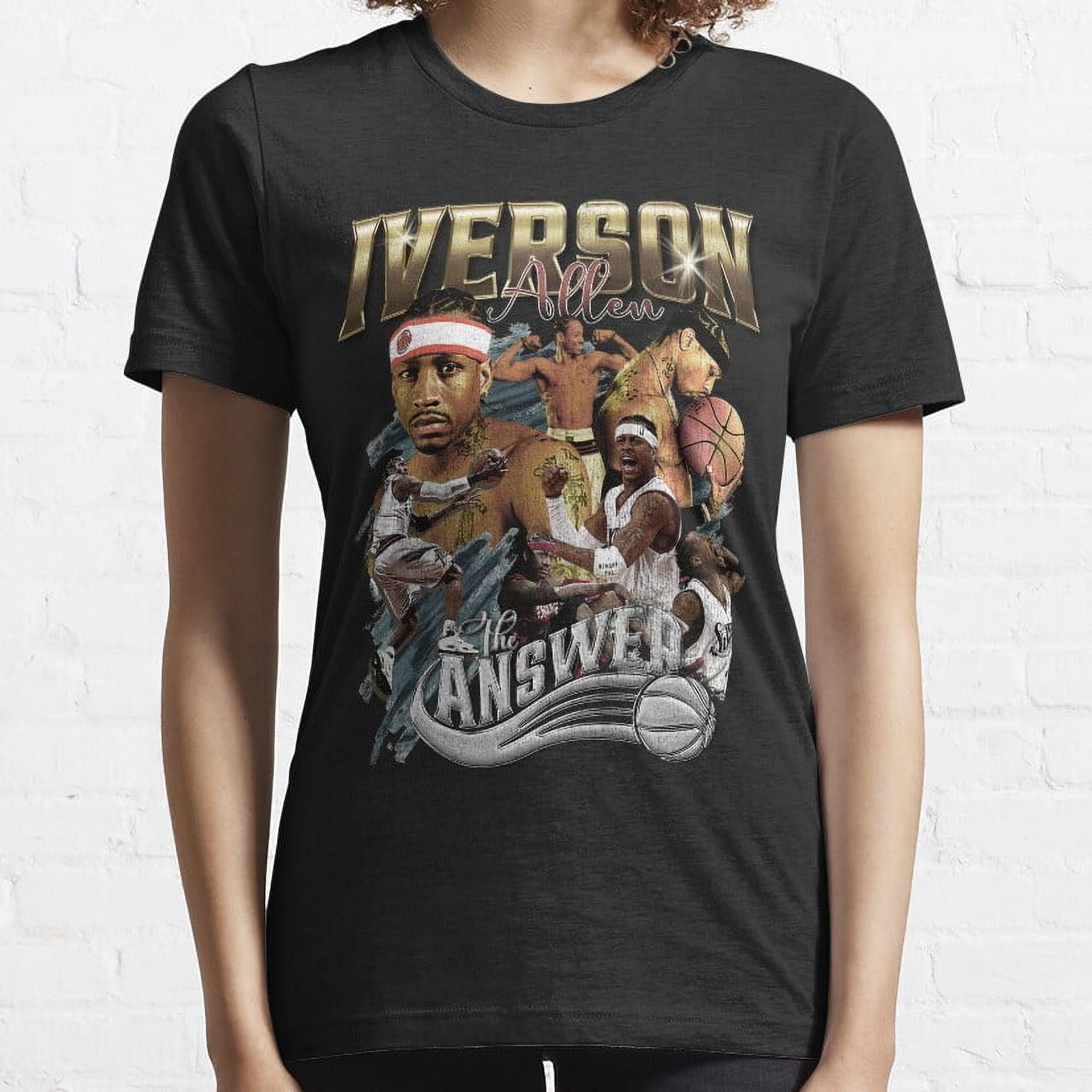 Allen Iverson 90s Vintage Style Bootleg T-Shirt Essential T-Shirt ...