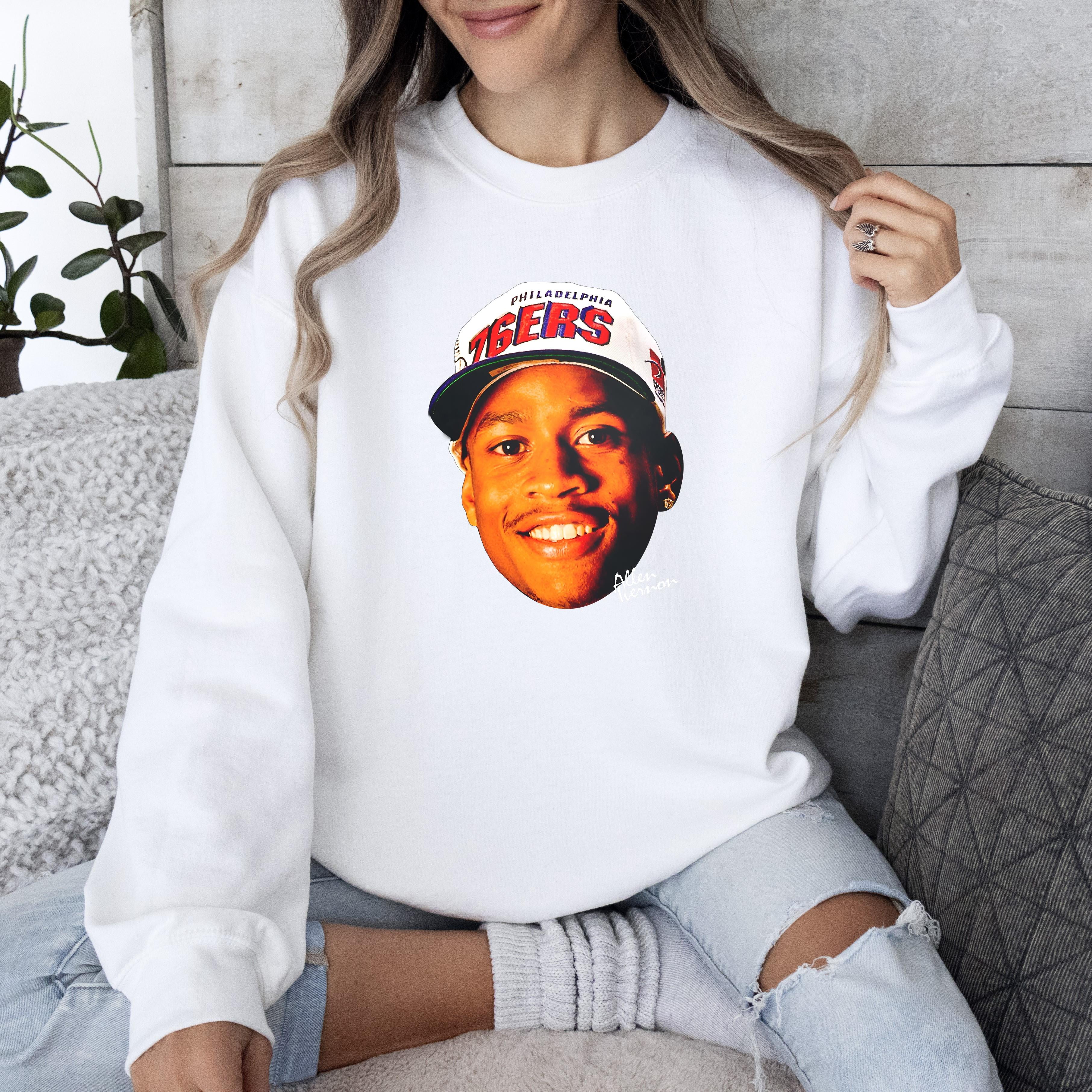 Allen Iverson Artist 90s Rap SWEATSHIRT, for men & women, up to size ...