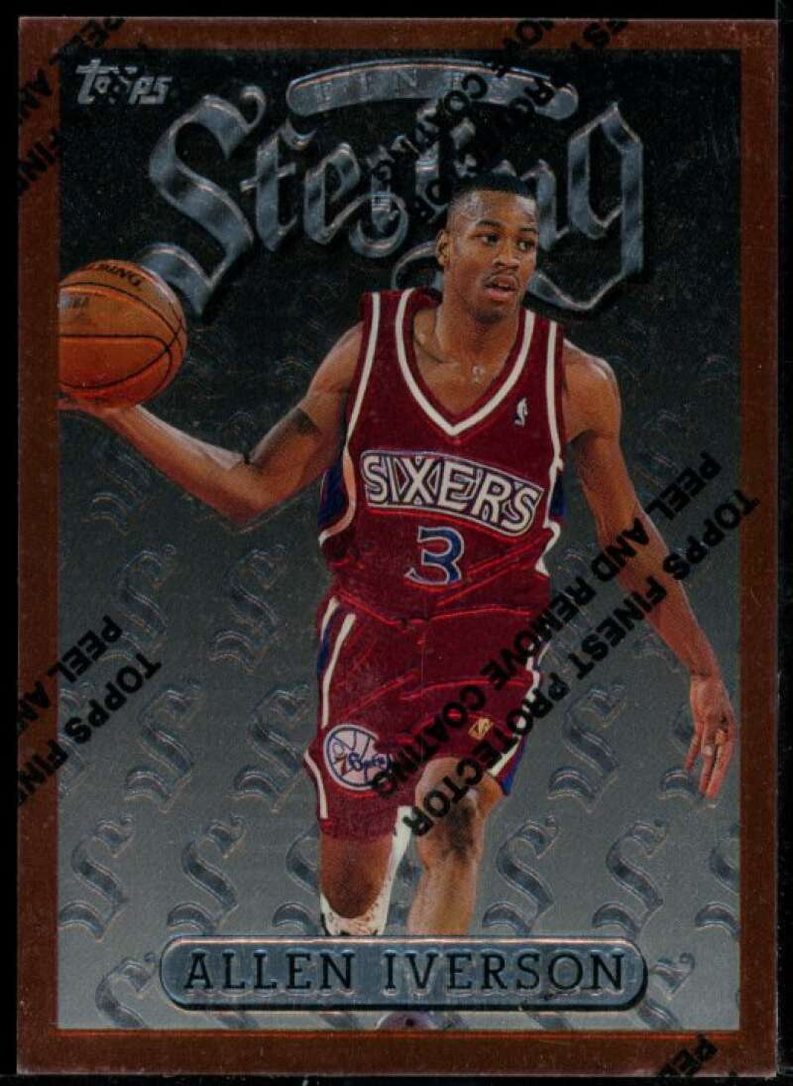Allen Iverson B Rookie Card 1996-97 Finest #240 - Walmart.com