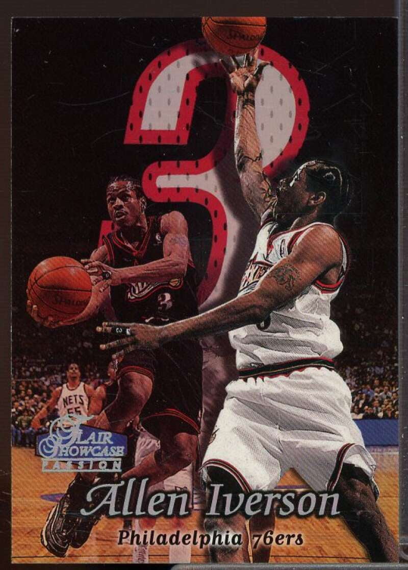 Allen Iverson Card 1998-99 Flair Showcase Row 2 #6 - Walmart.com