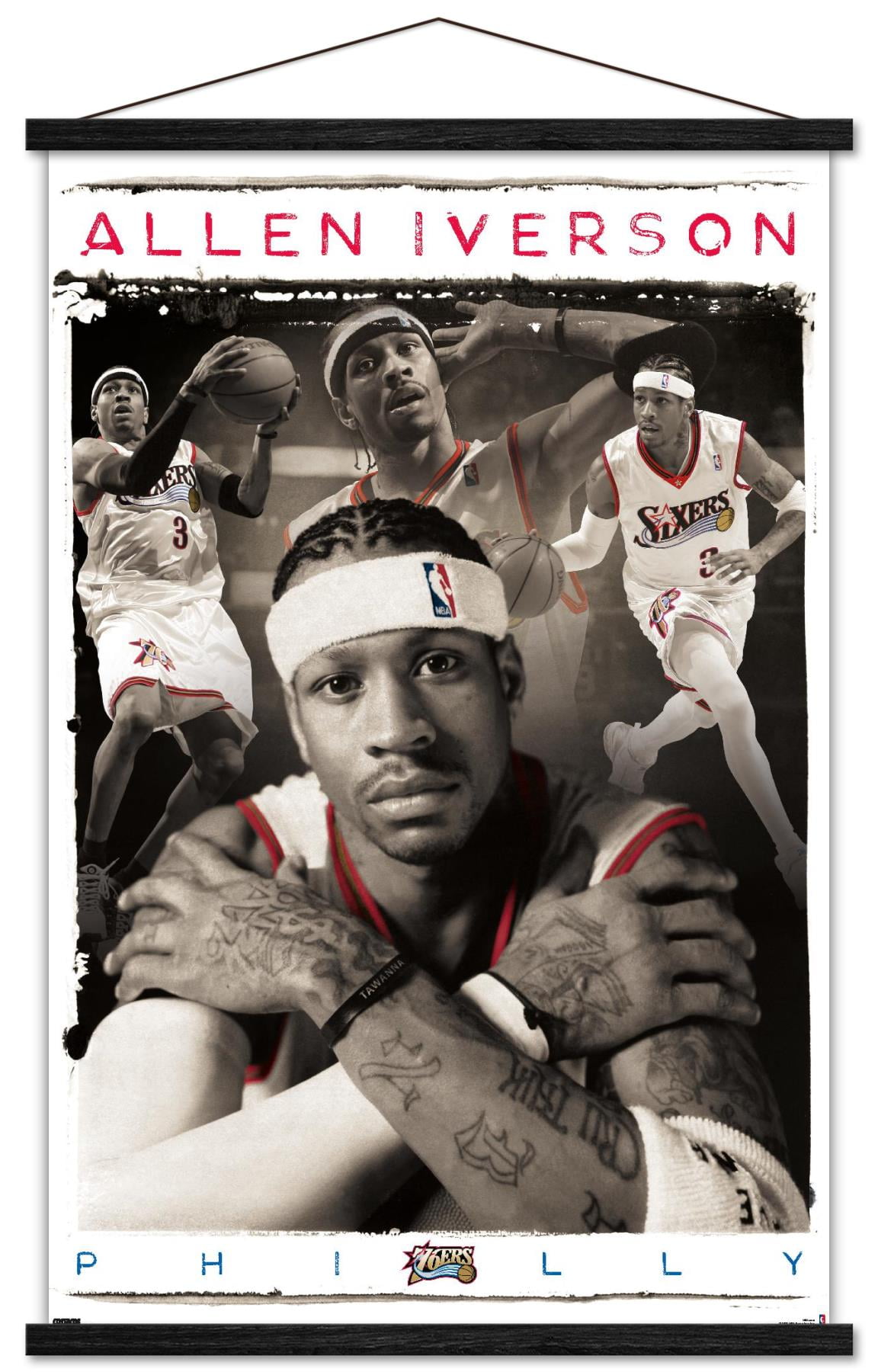 Allen Iverson - Collage Wall Poster with Magnetic Frame, 22.375" x 34 ...