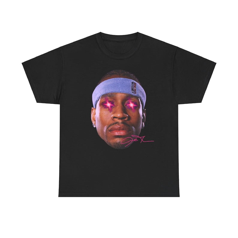 Allen Iverson Face Signature Vintage Tee - Walmart.com