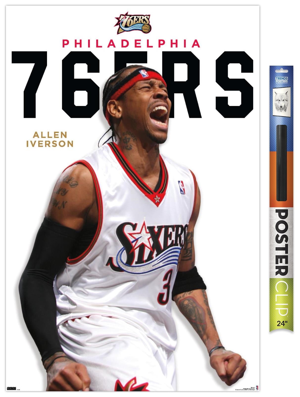 Allen Iverson - Feature Series 23 Wall Poster, 22.375" x 34" - Walmart.com