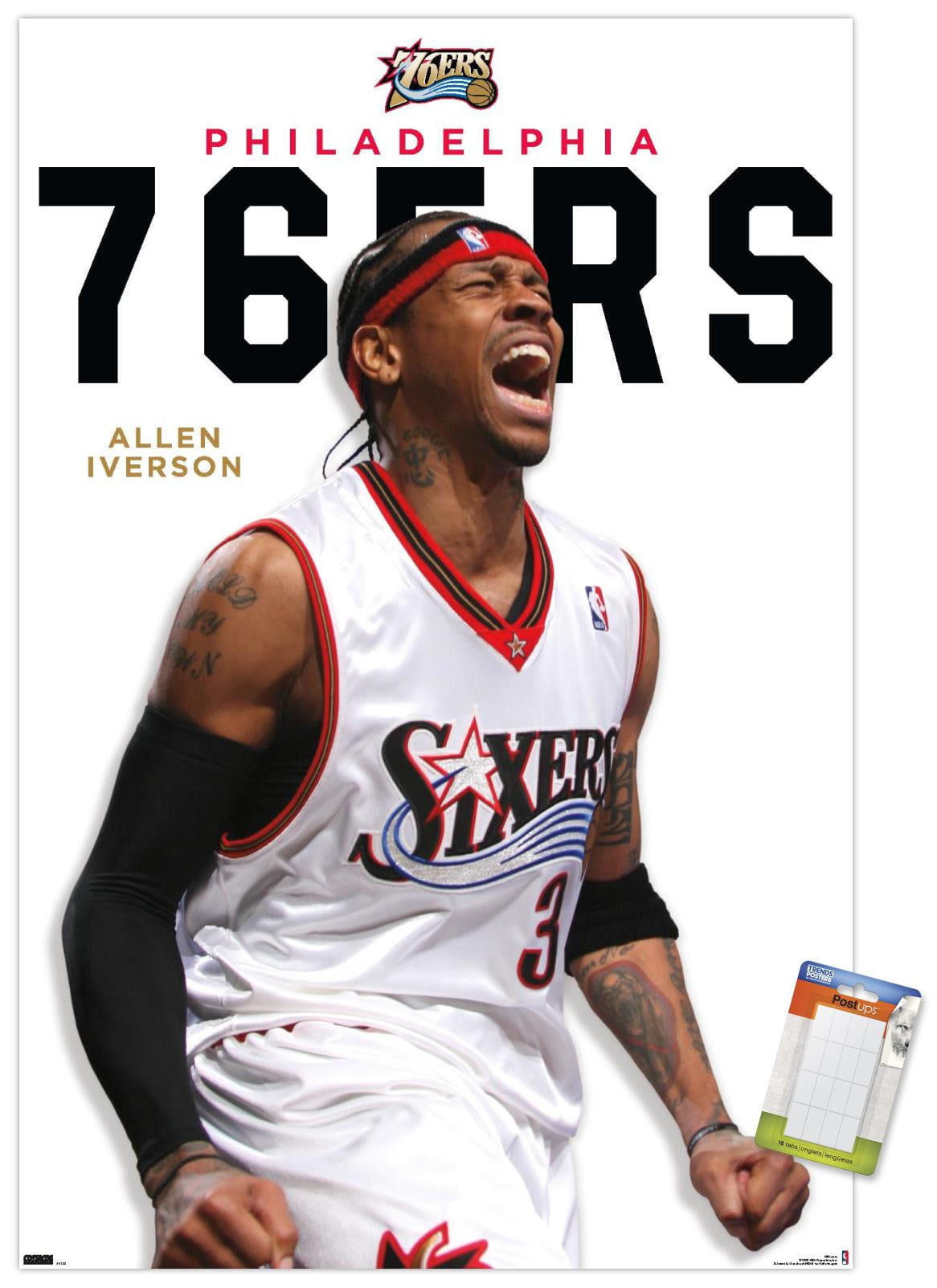 Allen Iverson - Feature Series 23 Wall Poster, 22.375" x 34" - Walmart.com