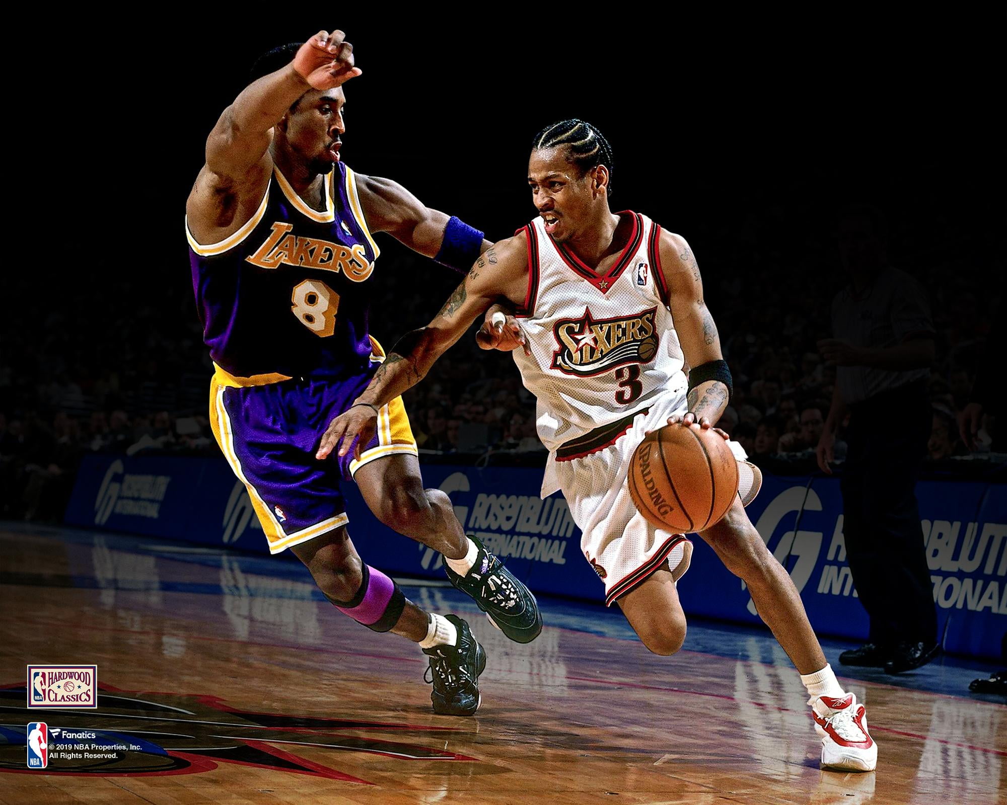 Allen Iverson Philadelphia 76ers Unsigned Driving vs. Kobe Bryant Photograph - Walmart.com