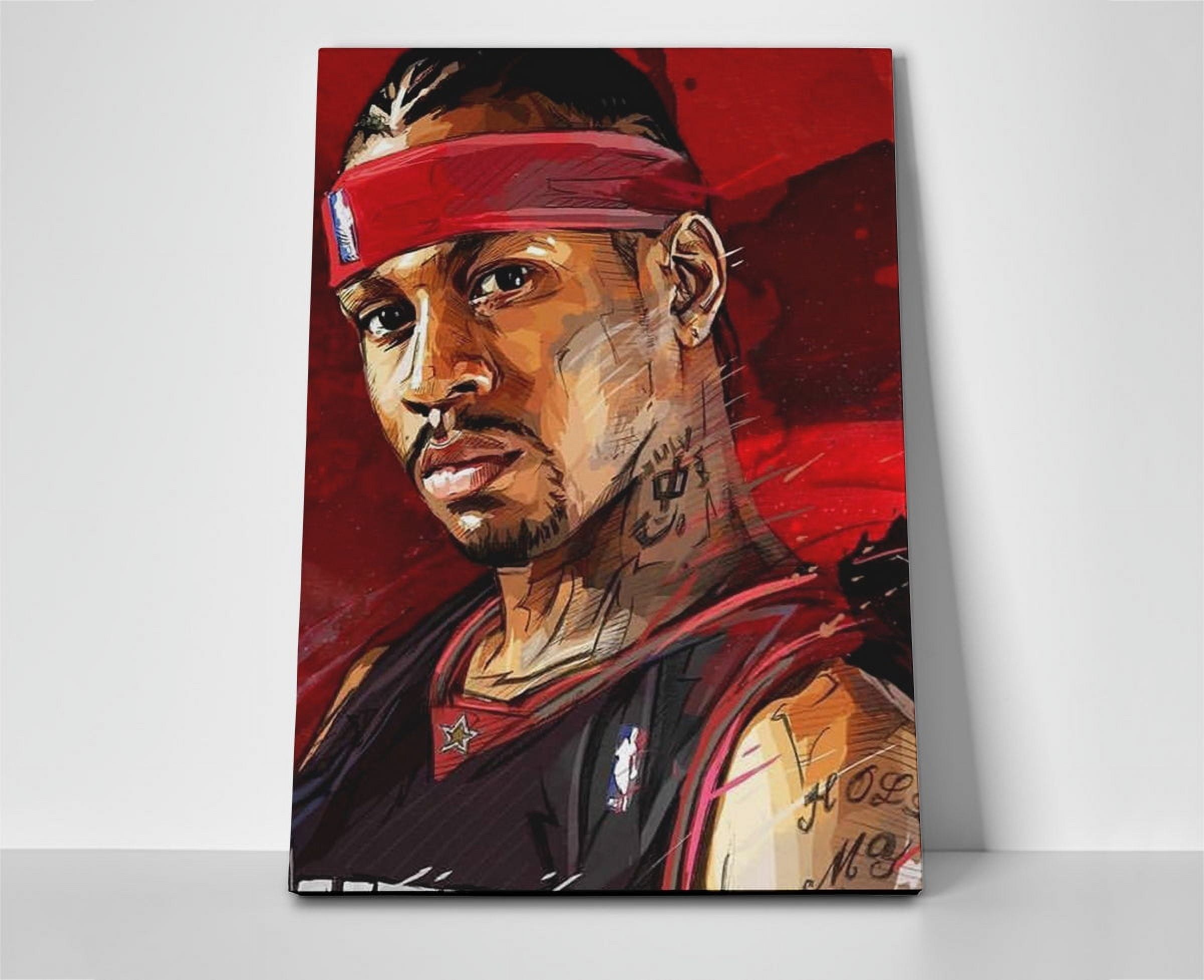 Allen Iverson Poster or Wrapped Canvas - Walmart.com