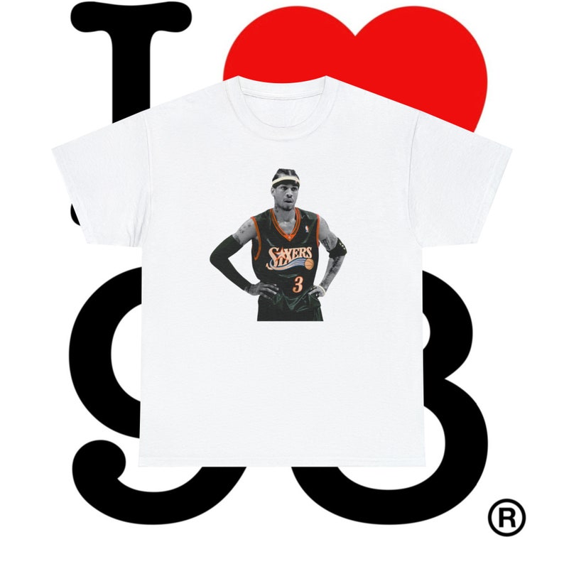 Allen Iverson Rap t shirt, Vintage Ai, the question, the answer, Goat ...