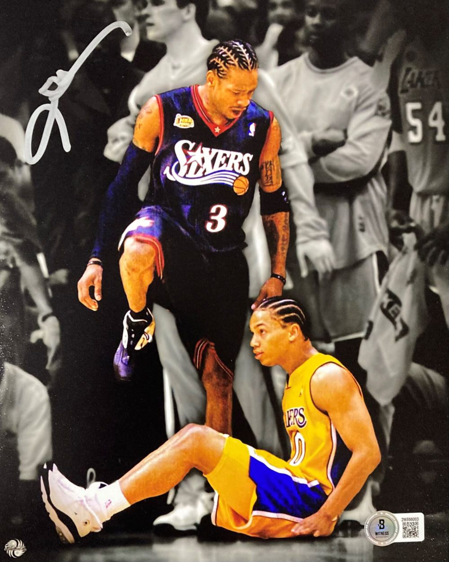 Allen Iverson Signed 8x10 Philadelphia 76ers Step Over Lue Photo BAS ...