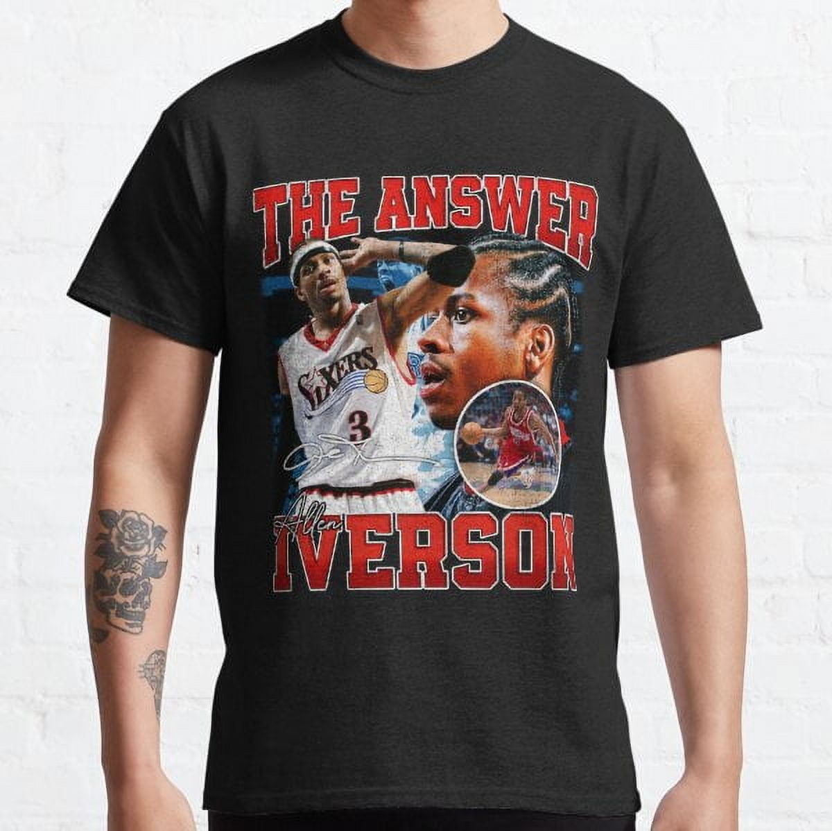 Allen Iverson The Answer Basketball Legend Signature Vintage Retro 80s ...