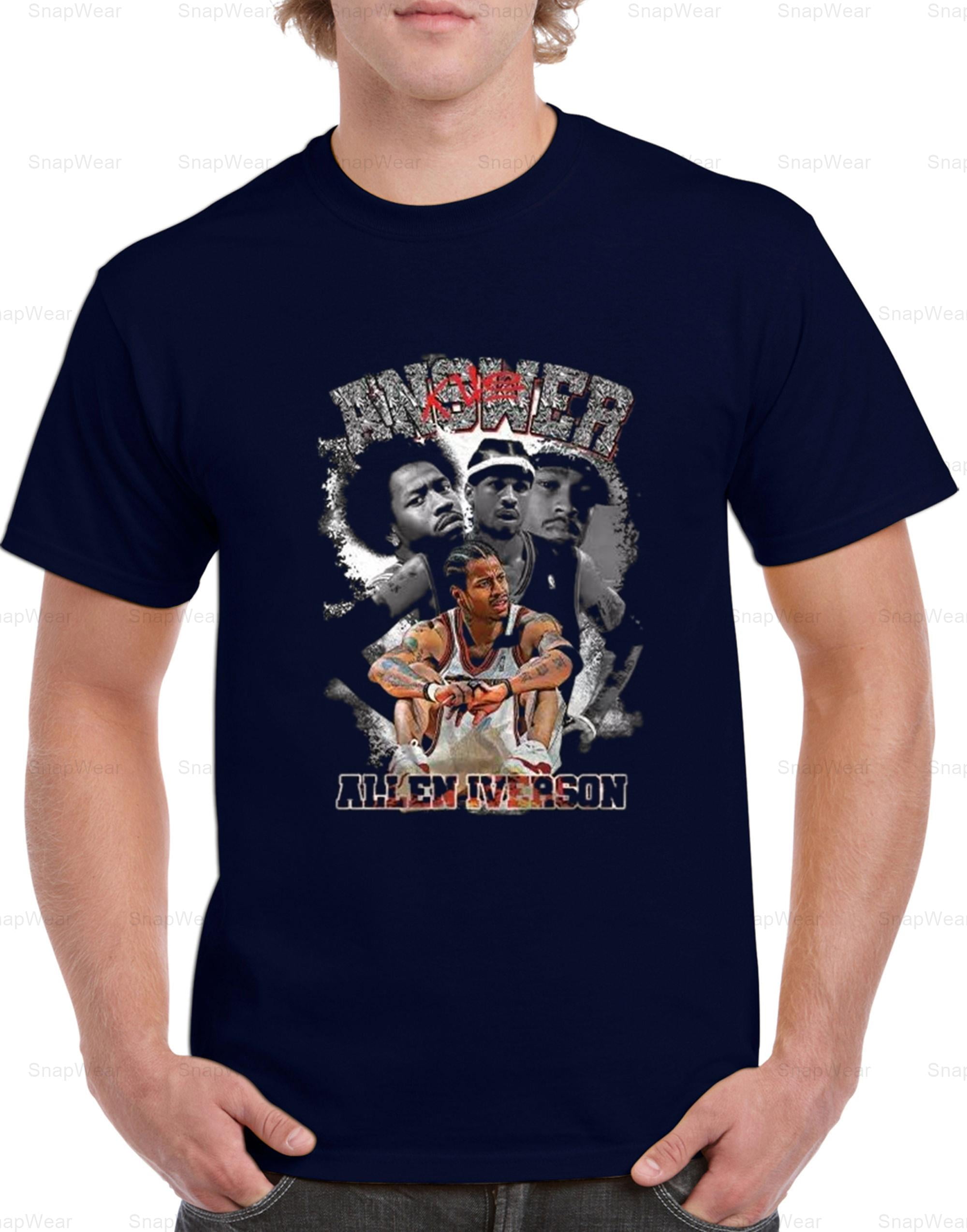 Allen Iverson The Answer Sixers 90s Basketball Vintage Retro Style T ...