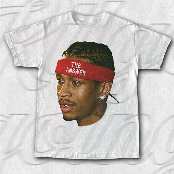 Allen Iverson Vintage T-Shirt: Basketball Legend Graphic Tee - Walmart.com