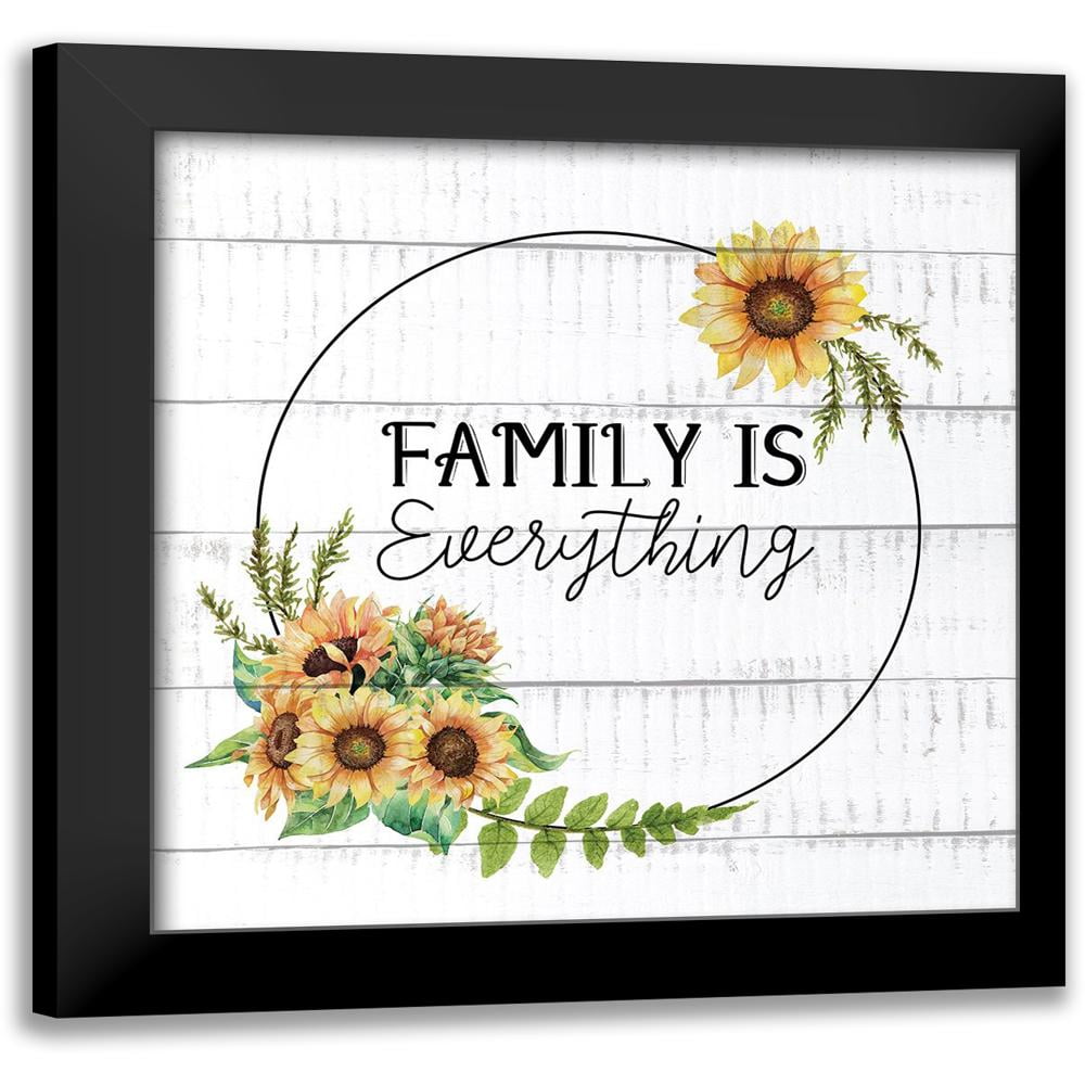 Allen, Kimberly 12x12 Black Modern Framed Museum Art Print Titled - Family Is Everything ...