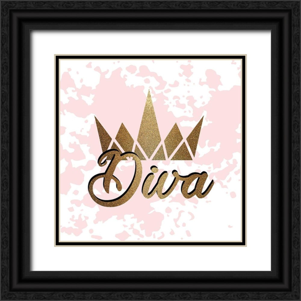 Allen, Kimberly 12x12 Black Ornate Wood Framed with Double Matting ...