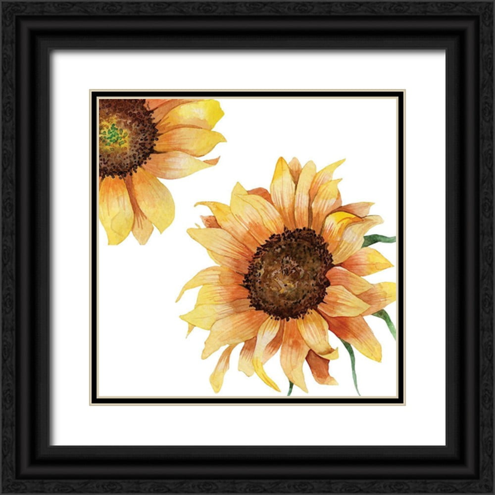 Allen, Kimberly 12x12 Black Ornate Wood Framed with Double Matting ...