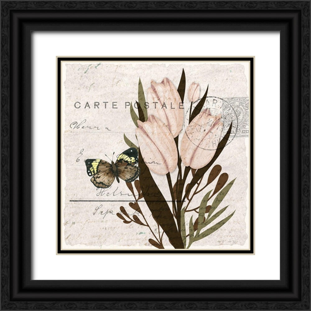 Allen, Kimberly 12x12 Black Ornate Wood Framed with Double Matting ...