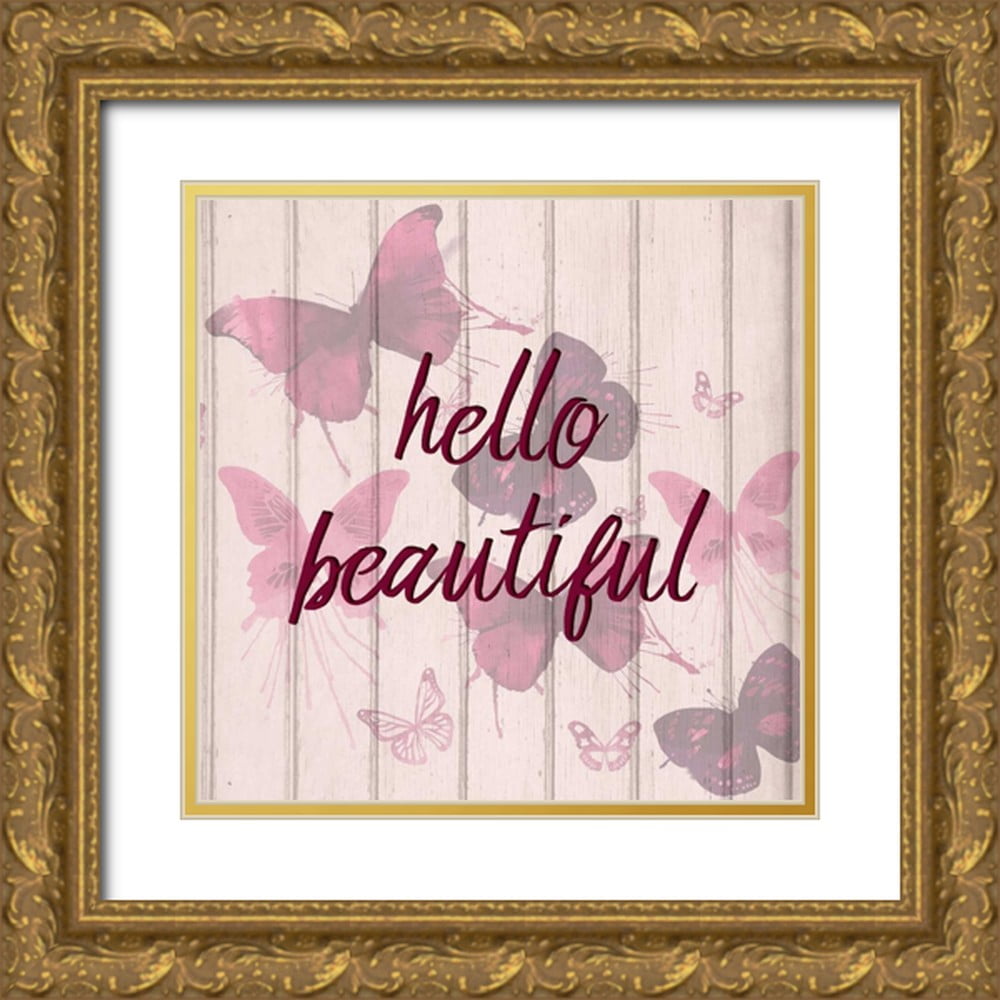 Allen, Kimberly 12x12 Gold Ornate Wood Framed with Double Matting ...