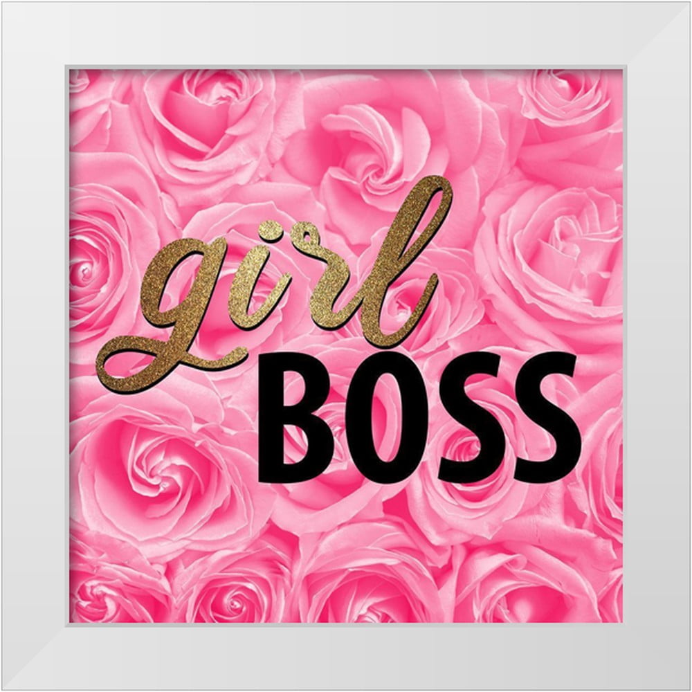 Allen, Kimberly 12x12 White Modern Wood Framed Museum Art Print Titled - Girl Boss Lips 2 ...