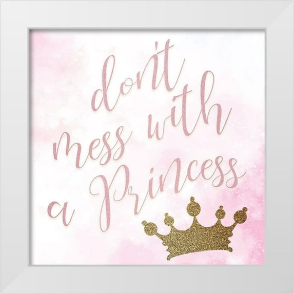 Allen, Kimberly 12x12 White Modern Wood Framed Museum Art Print Titled - Princess Crown 2 ...