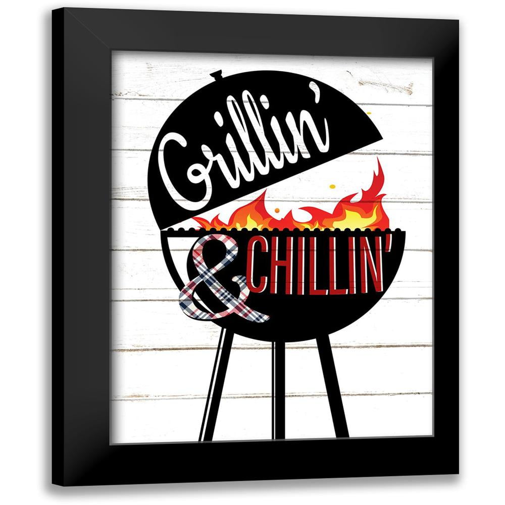 Allen, Kimberly 12x14 Black Modern Framed Museum Art Print Titled - Grillin and Chillin ...
