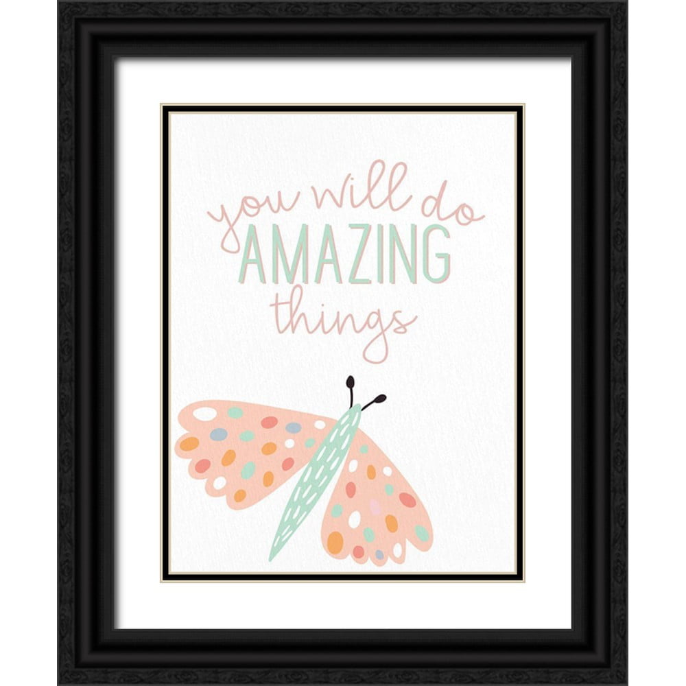 Allen, Kimberly 12x14 Black Ornate Wood Framed with Double Matting ...