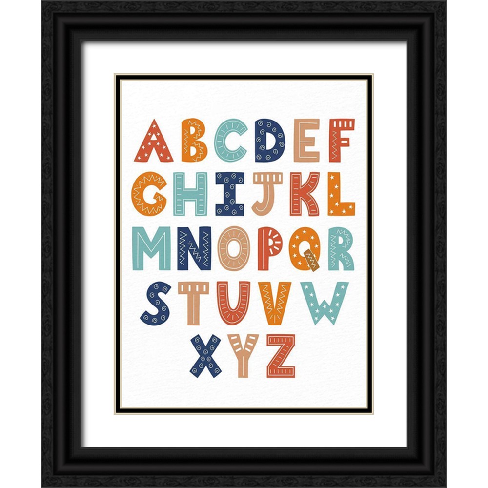 Allen, Kimberly 12x14 Black Ornate Wood Framed with Double Matting ...