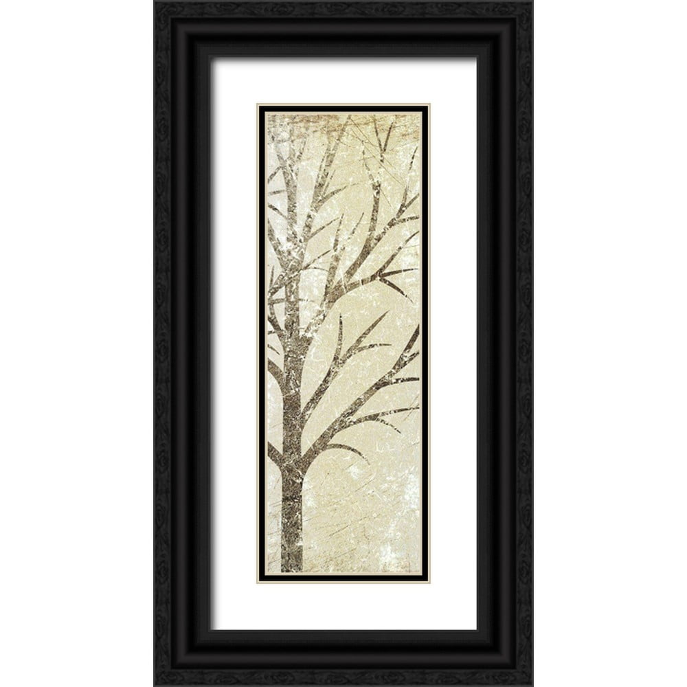 Allen, Kimberly 13x32 Black Ornate Wood Framed with Double Matting ...