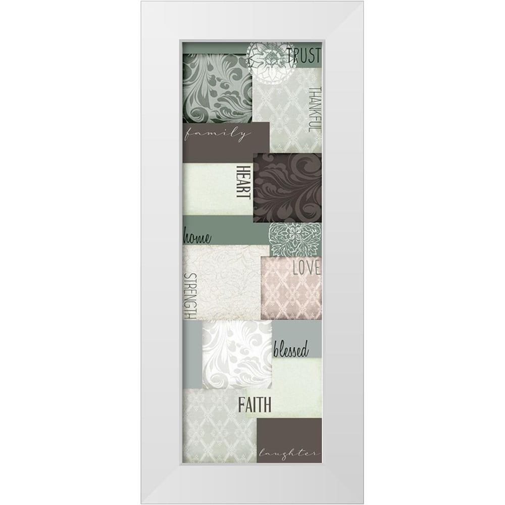 Allen, Kimberly 13x32 White Modern Wood Framed Museum Art Print Titled ...