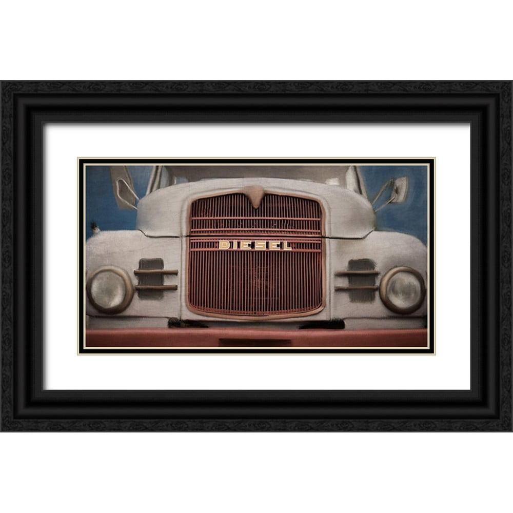 Allen, Kimberly 14x9 Black Ornate Wood Framed with Double Matting ...