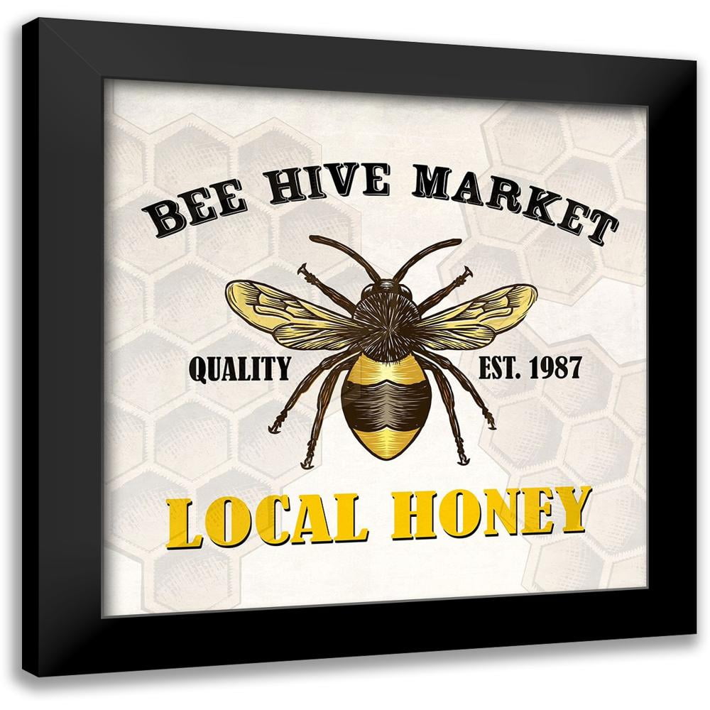 Allen, Kimberly 15x15 Black Modern Framed Museum Art Print Titled - Bee ...