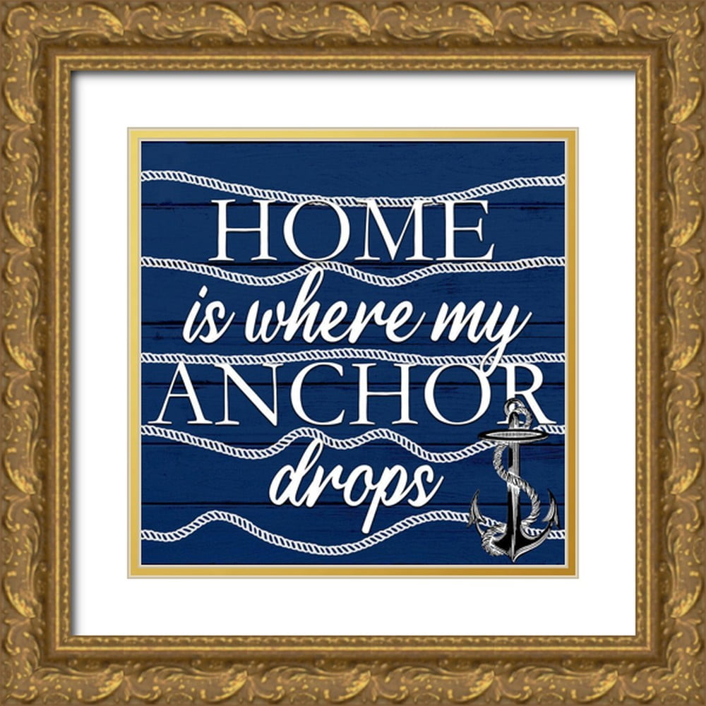 Allen, Kimberly 15x15 Gold Ornate Wood Framed with Double Matting ...