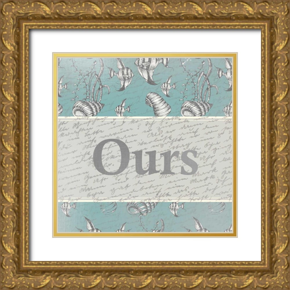 Allen, Kimberly 15x15 Gold Ornate Wood Framed with Double Matting ...