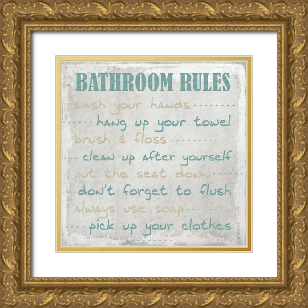 Allen, Kimberly 15x15 Gold Ornate Wood Framed with Double Matting ...