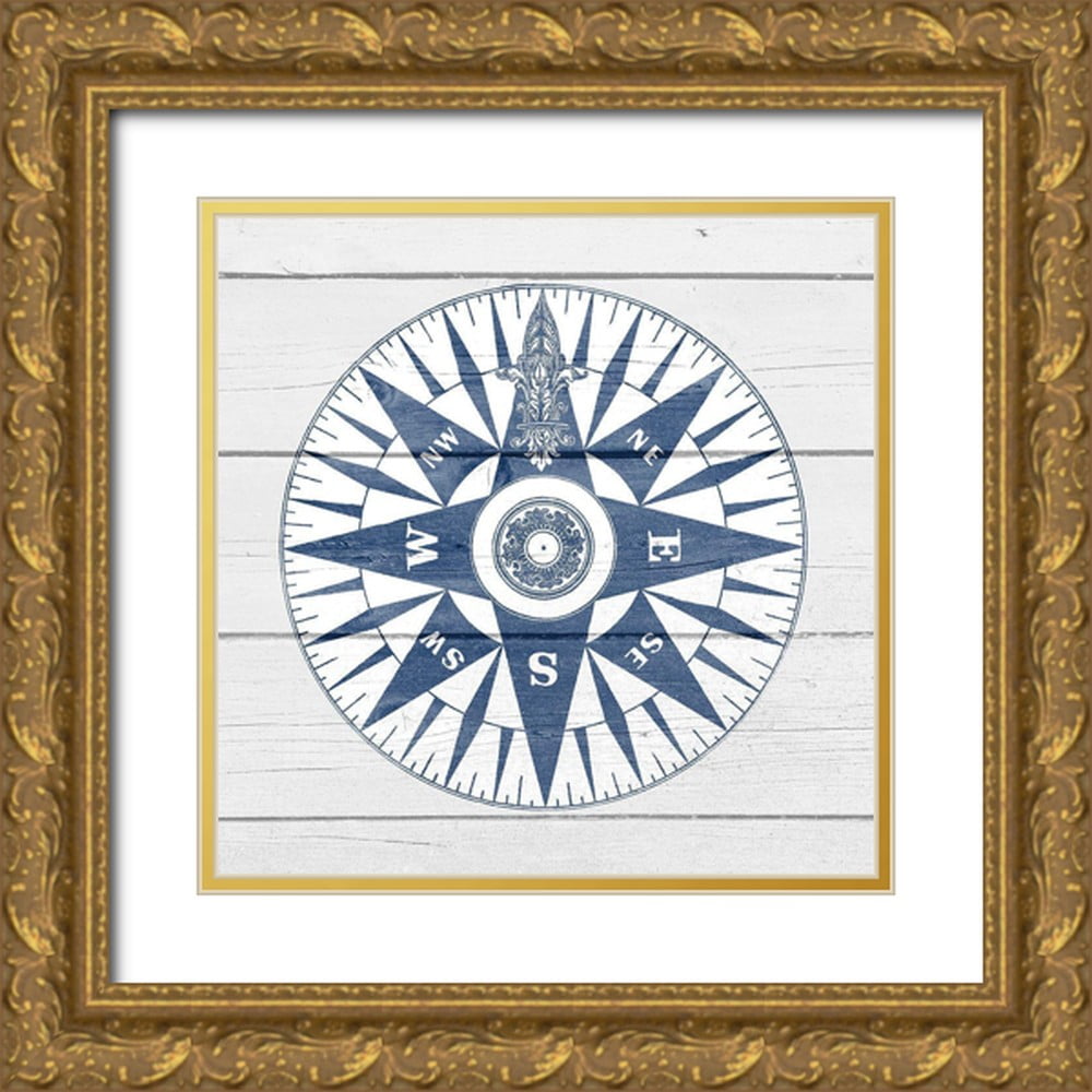 Allen, Kimberly 15x15 Gold Ornate Wood Framed with Double Matting ...