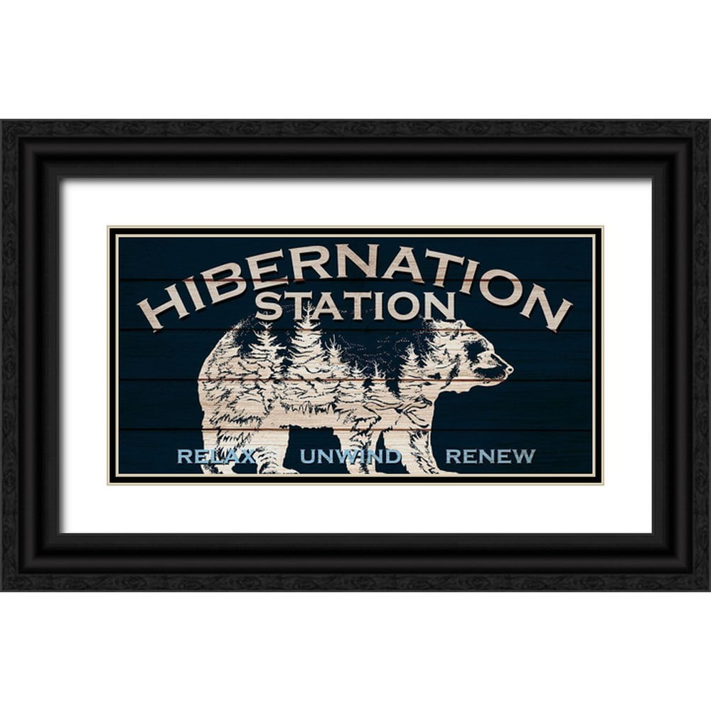 Allen, Kimberly 18x11 Black Ornate Wood Framed with Double Matting ...