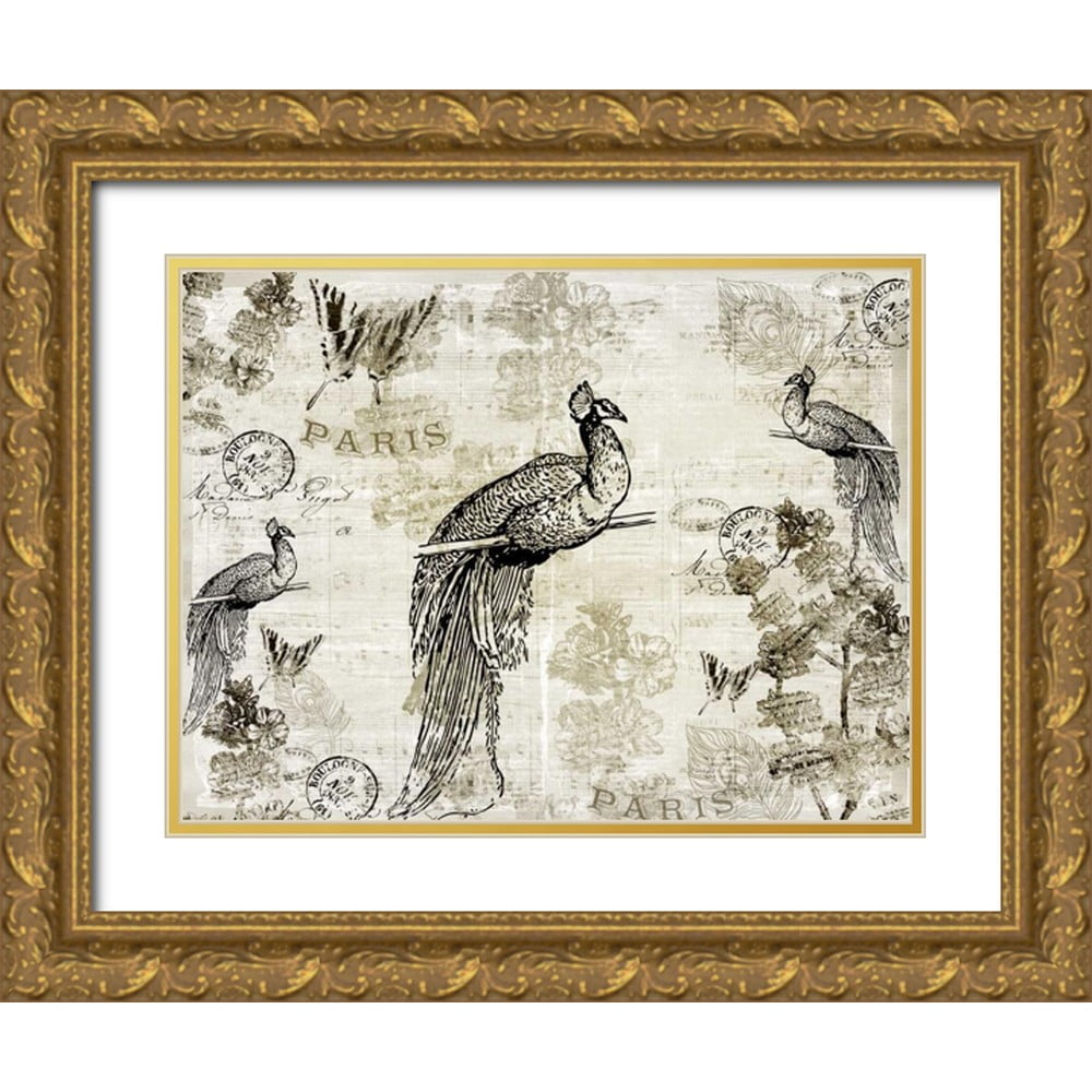 Allen, Kimberly 18x15 Gold Ornate Wood Framed with Double Matting ...
