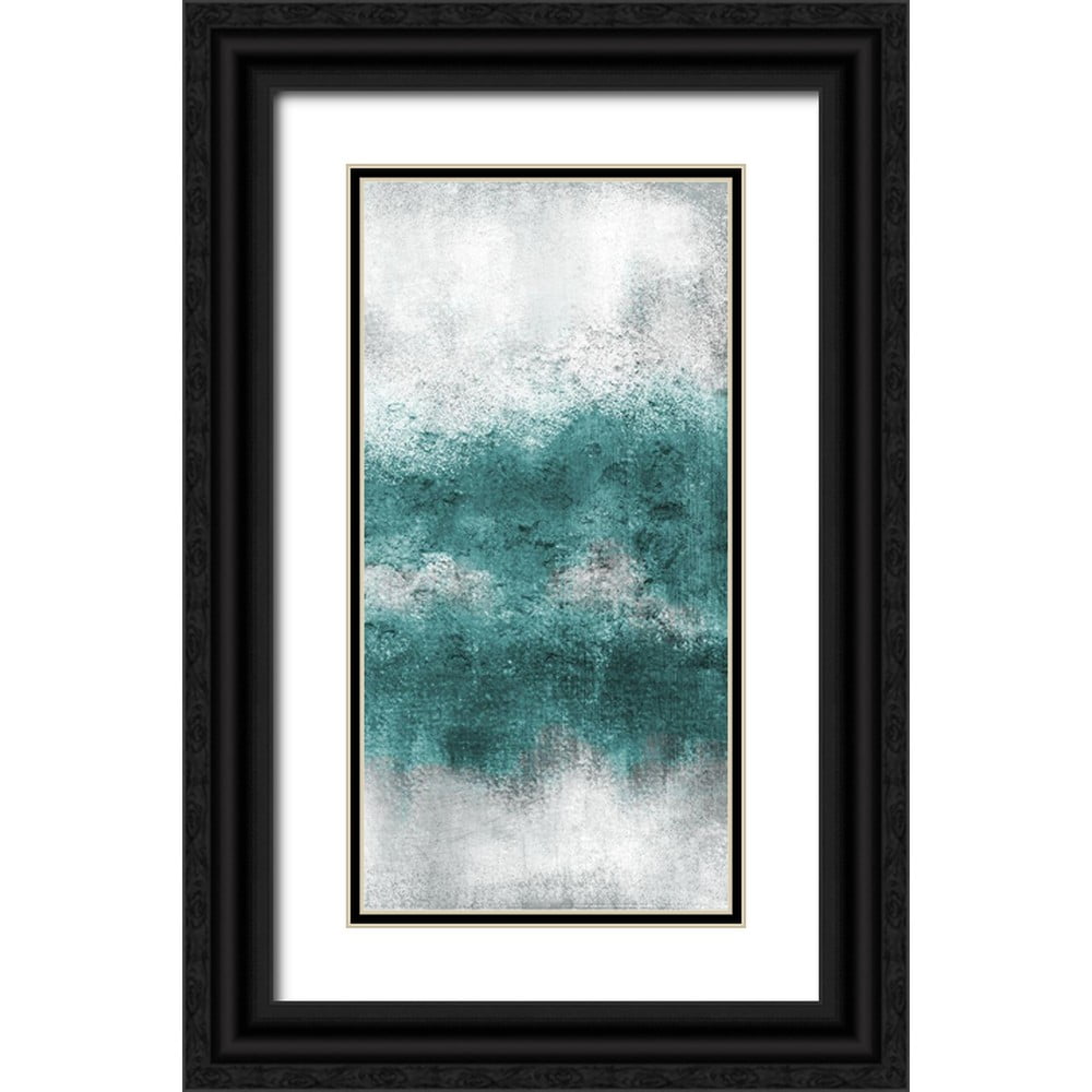 Allen, Kimberly 18x32 Black Ornate Wood Framed with Double Matting ...