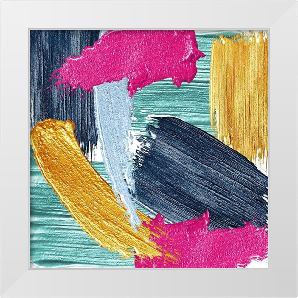 Allen, Kimberly 20x20 White Modern Wood Framed Museum Art Print Titled - Brushes 2 - Walmart.com