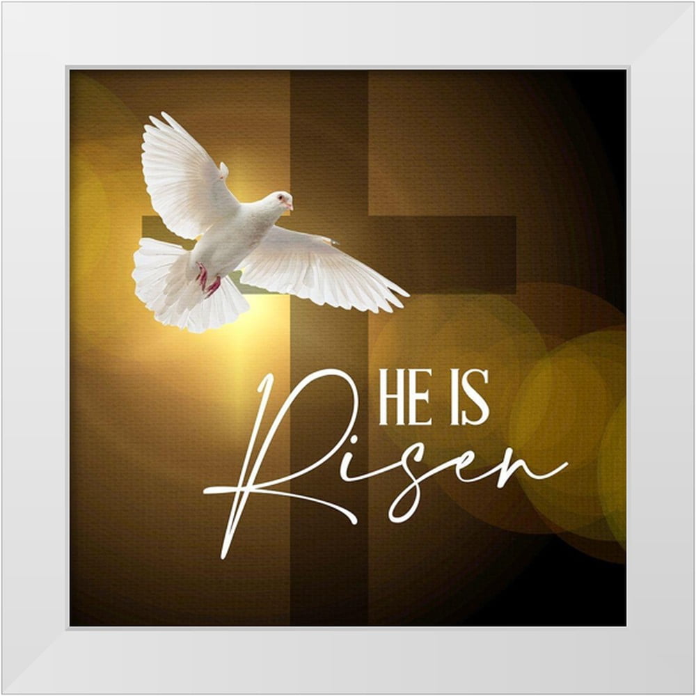 Allen, Kimberly 20x20 White Modern Wood Framed Museum Art Print Titled - He is Risen - Walmart.com