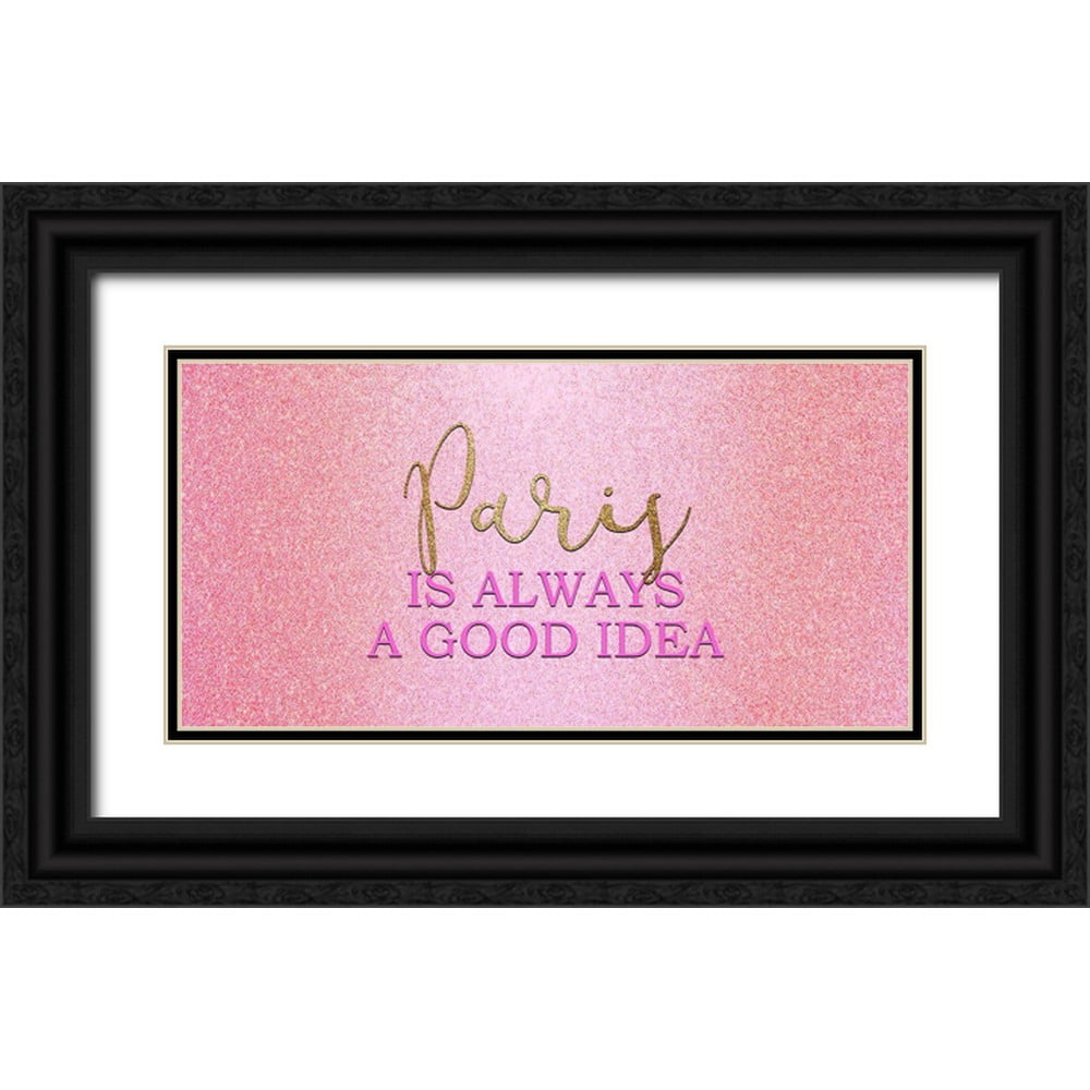 Allen, Kimberly 24x14 Black Ornate Wood Framed with Double Matting ...