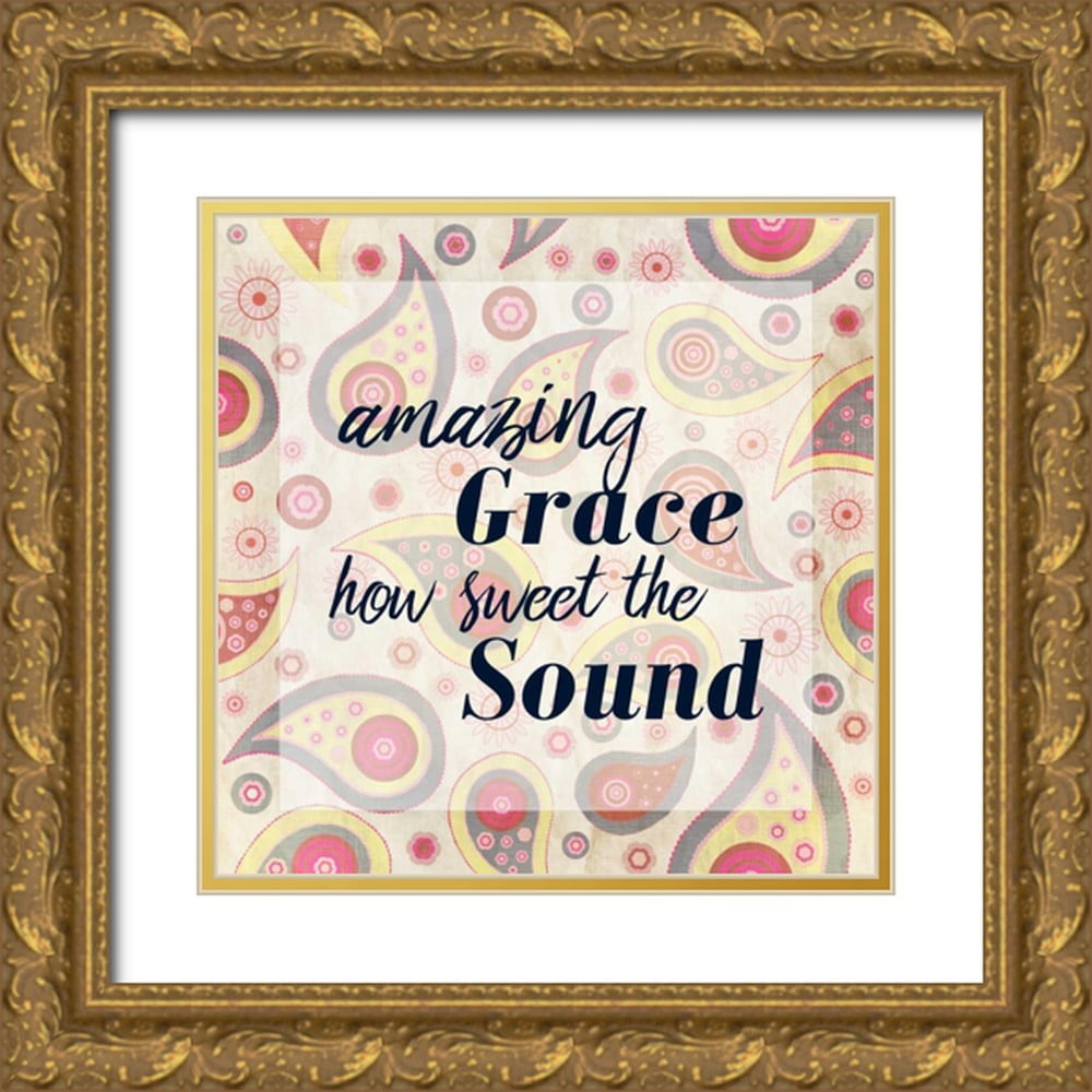 Allen, Kimberly 26x26 Gold Ornate Wood Framed with Double Matting ...