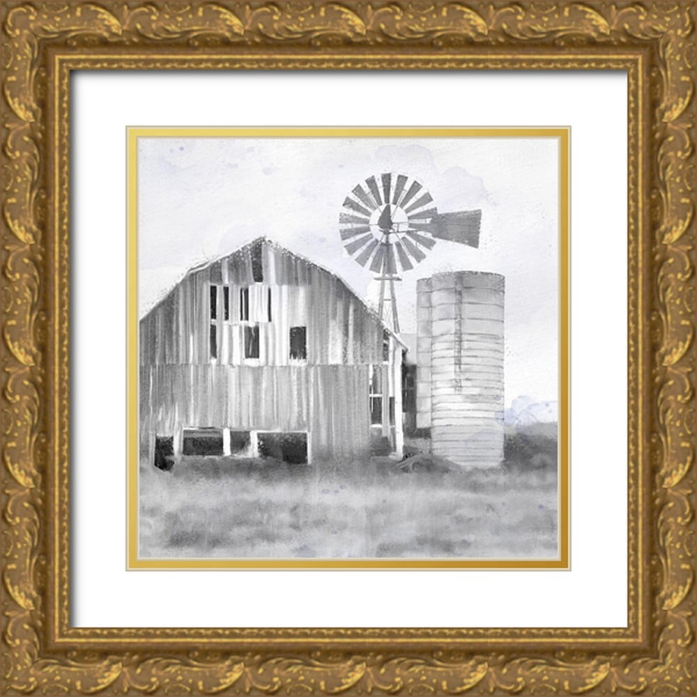 Allen, Kimberly 26x26 Gold Ornate Wood Framed with Double Matting ...