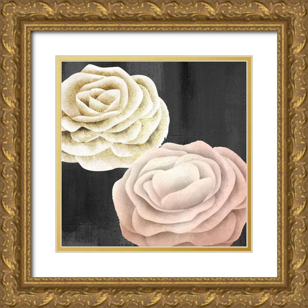 Allen, Kimberly 26x26 Gold Ornate Wood Framed with Double Matting Museum Art Print Titled - Rose ...