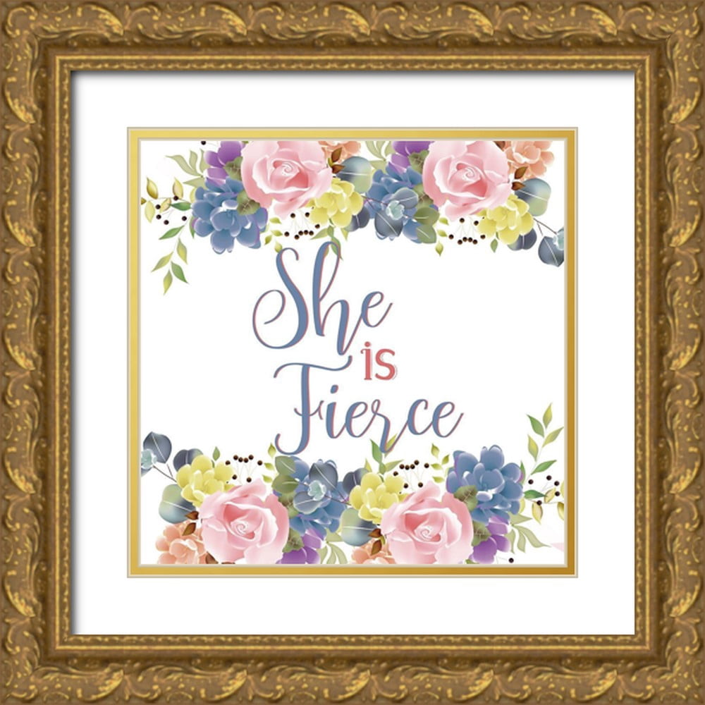 Allen, Kimberly 26x26 Gold Ornate Wood Framed with Double Matting ...