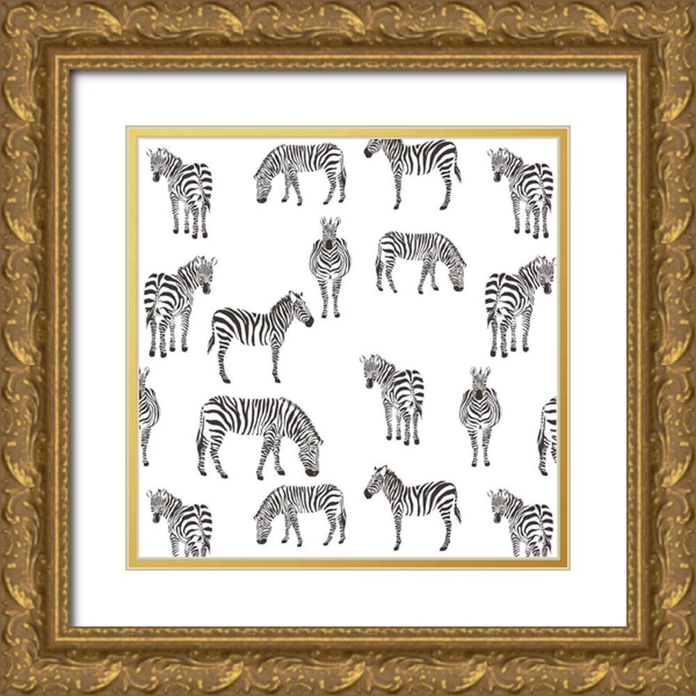 Allen, Kimberly 26x26 Gold Ornate Wood Framed with Double Matting ...