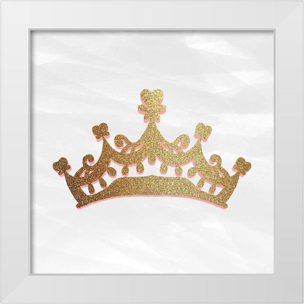 Allen, Kimberly 26x26 White Modern Wood Framed Museum Art Print Titled - Princess Rules 2 ...